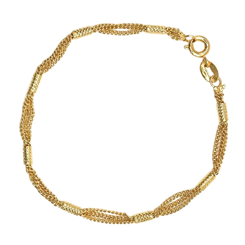Pulsera Trinity Oro Laminado – Vanité